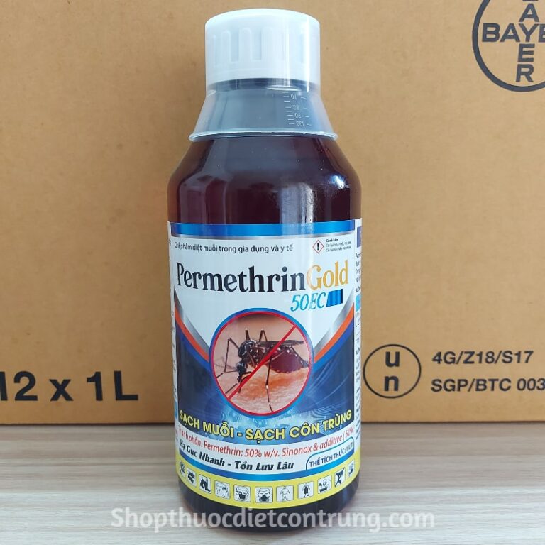 Permethrin Gold 50EC - Thuốc diệt muỗi côn trùng hiệu quả