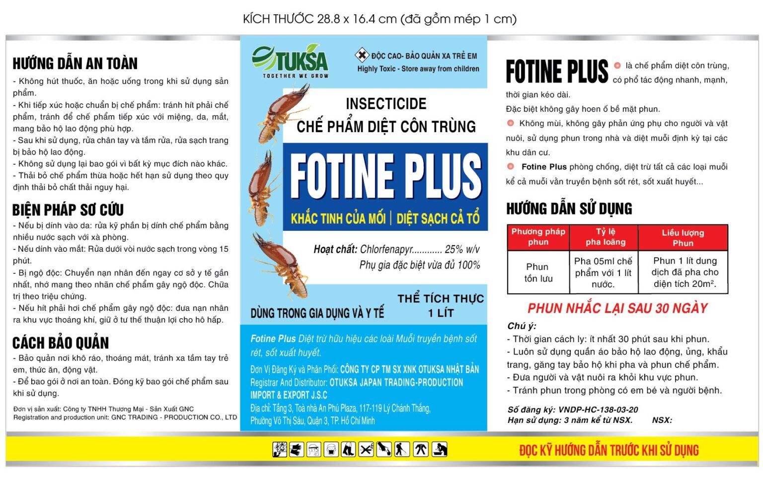 Fotine Plus - Thuốc diệt mối và côn trùng hiệu quả