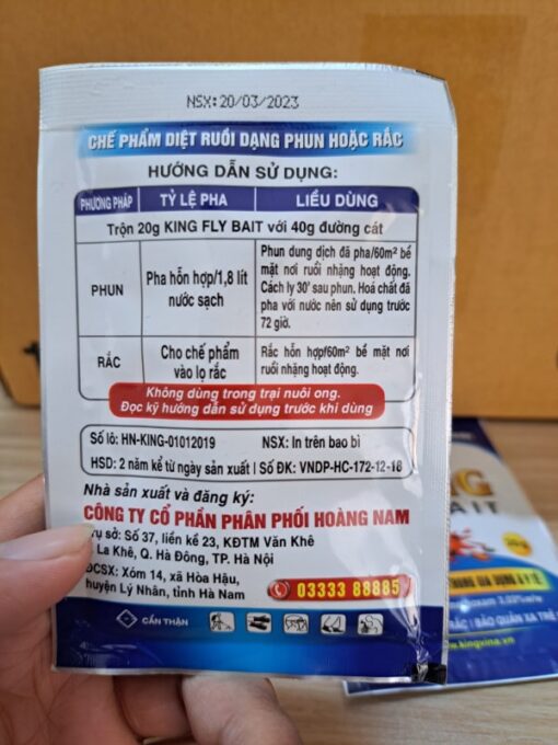 King Fly Bait - Thuốc diệt ruồi tận gốc, diệt trứng và ấu trùng